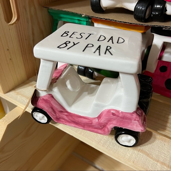 Accents | Best Dad By Par Golf Cart Ceramic Home Office Desk Decor ...